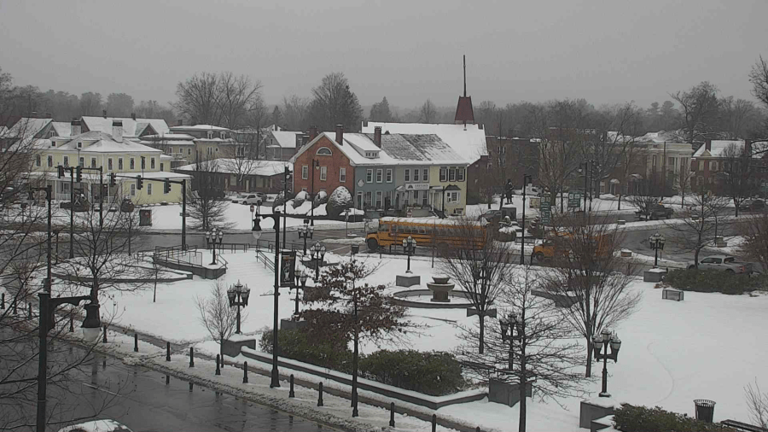 Snowfall totals from overnight snow in western Massachusetts