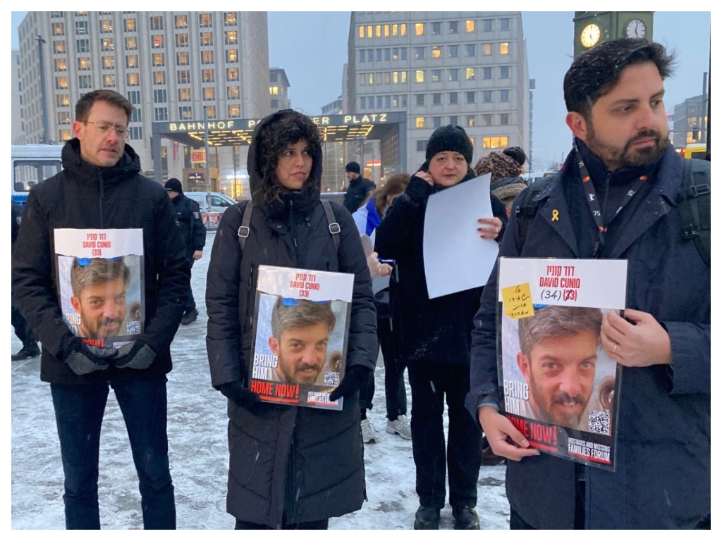 Vigil for Hamas Hostage Israeli Actor David Cunio Held on Potsdamer ...