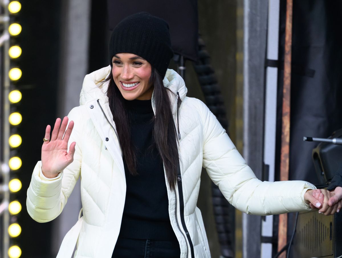Meghan Markle flashed a signet ring engraved with her and Harry's monogram