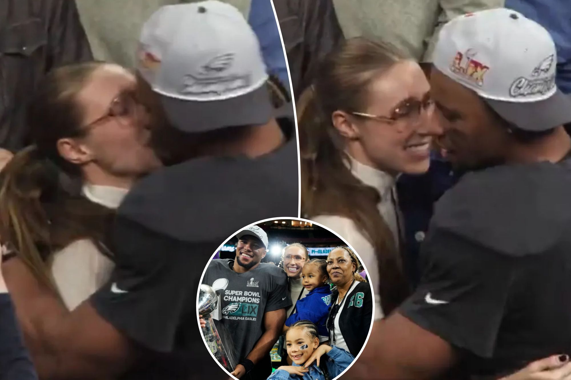 Anna Congdon’s emotional message to fiancé Saquon Barkley on the field ...