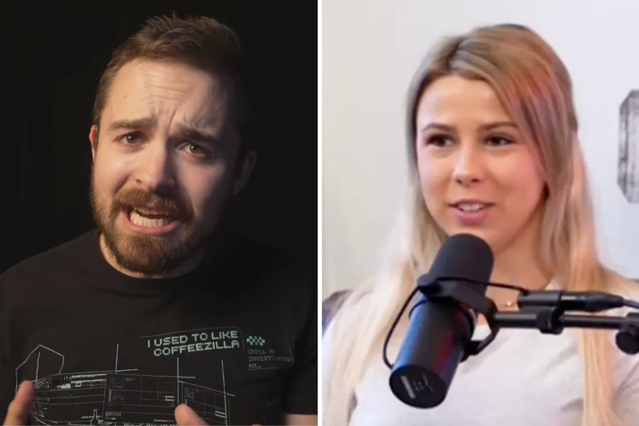 Hawk Tuah girl's beef with 'scary guy' Coffeezilla explained