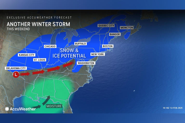 Winter Storm Map Shows Which States Will Be Impacted This Weekend