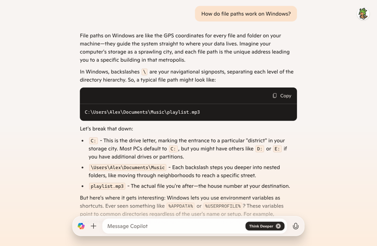 Microsoft Copilot’s ‘Think Deeper’ Is Now Free
