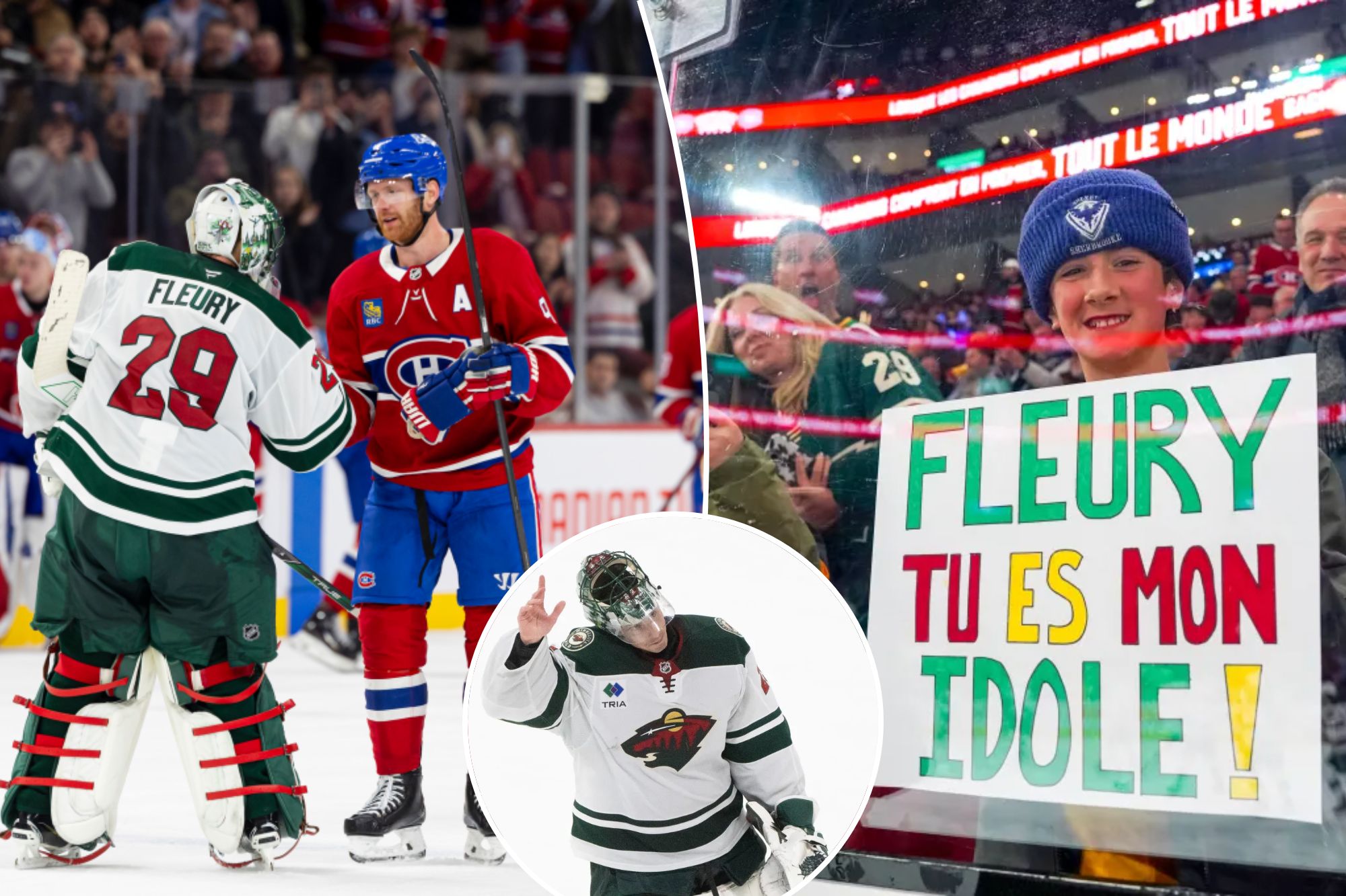 Canadiens deliver Marc-Andre Fleury special moment in likely final game in Montreal