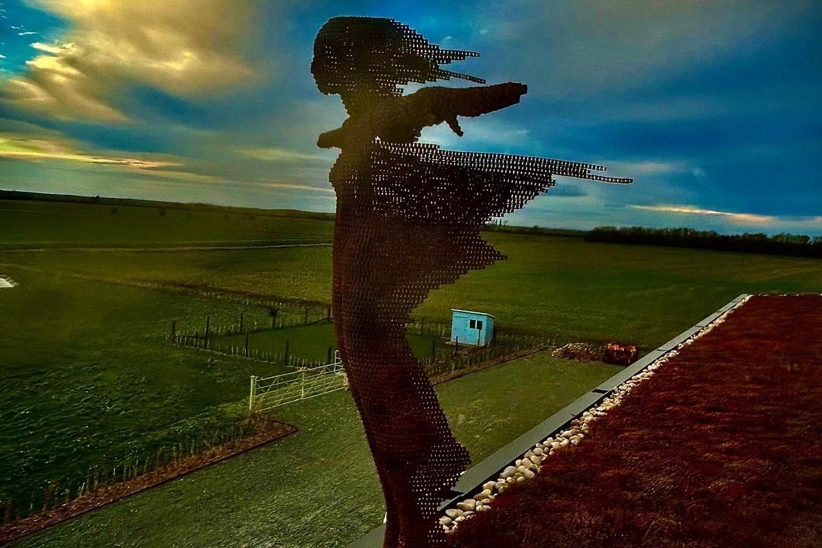 Stunning ‘Angel of North Kyme’ sculpture is created by local ...