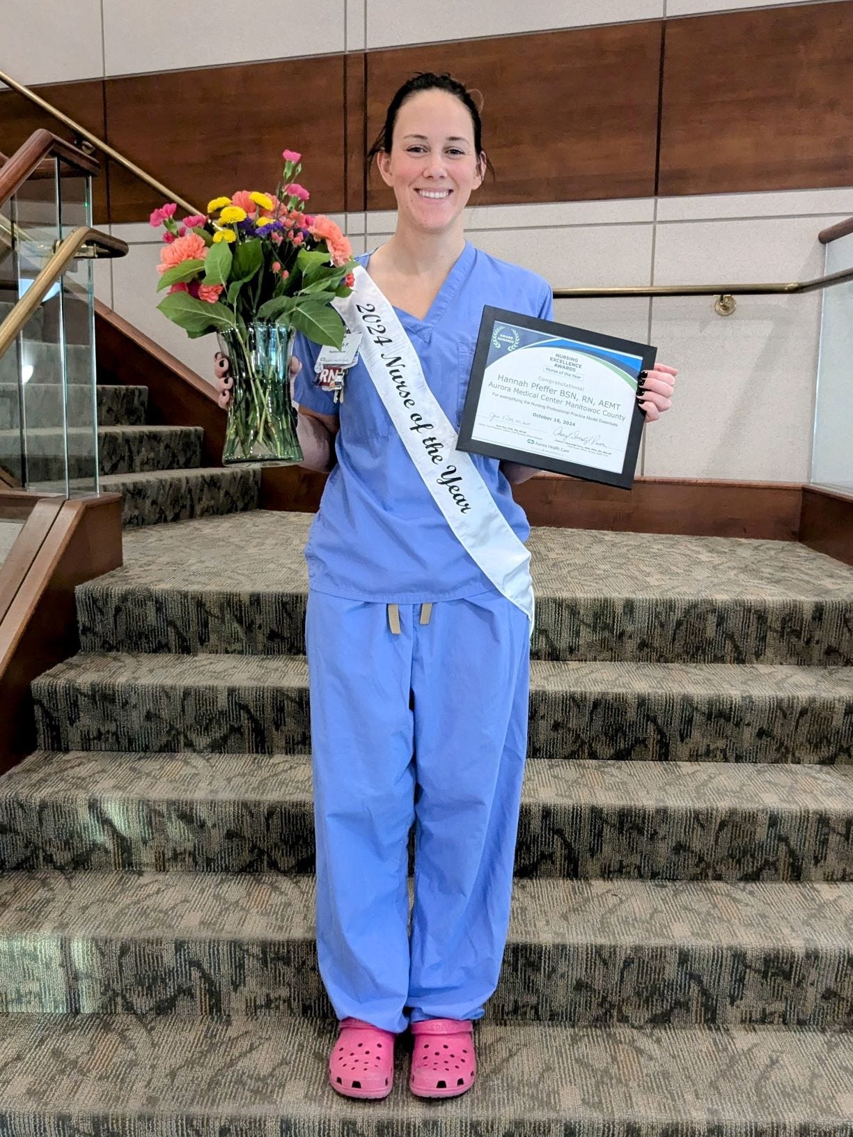 Hannah Pfeffer named Nurse of the Year at Aurora Medical Center ...