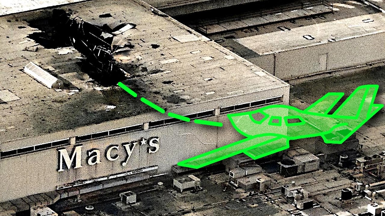 Terrifying 1985 Plane Crash – Right Into a Crowded Mall!