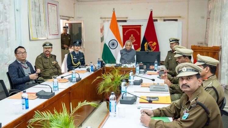 Mizoram Governor visits BSF sector headquarters at Durtlang North