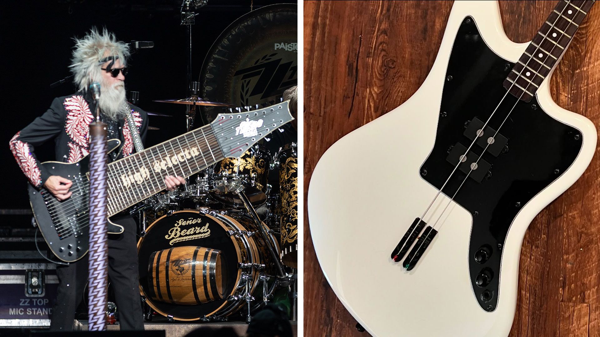 ZZ Top’s Elwood Francis was saddled with his 17-string bass after a ...