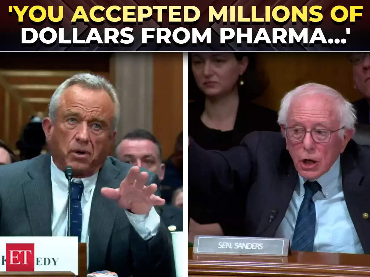 RFK Jr vs Sanders at Senate hearing: 'You accepted millions of dollars ...
