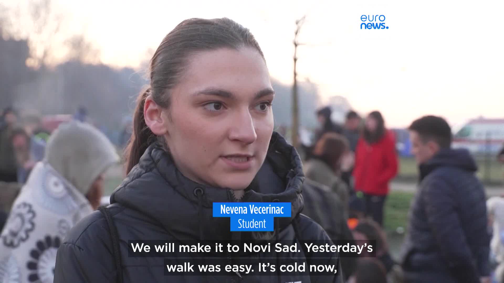 Serbian students continue march from Belgrade to Novi Sad over deadly ...