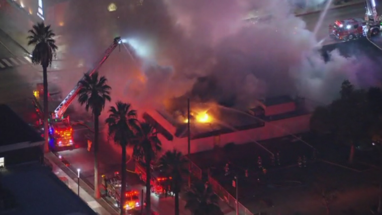 Structure fire in Pomona prompts heavy response, smoke