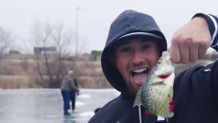 'What the hell was that?' Twins' Brooks Lee goes ice fishing for the ...