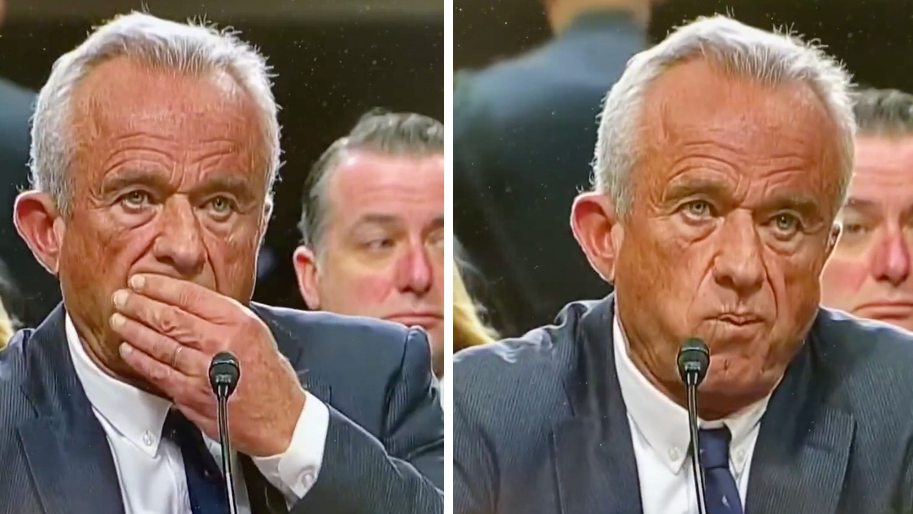 RFK Jr. Pops a Very Suspicious Pouch as He Rants About Making America ...