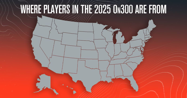 States with the most recruits in the final 2025 On300 rankings