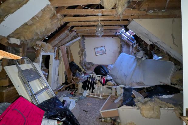 "Like a bomb going off": Freak lightning strike leaves home 'half ...