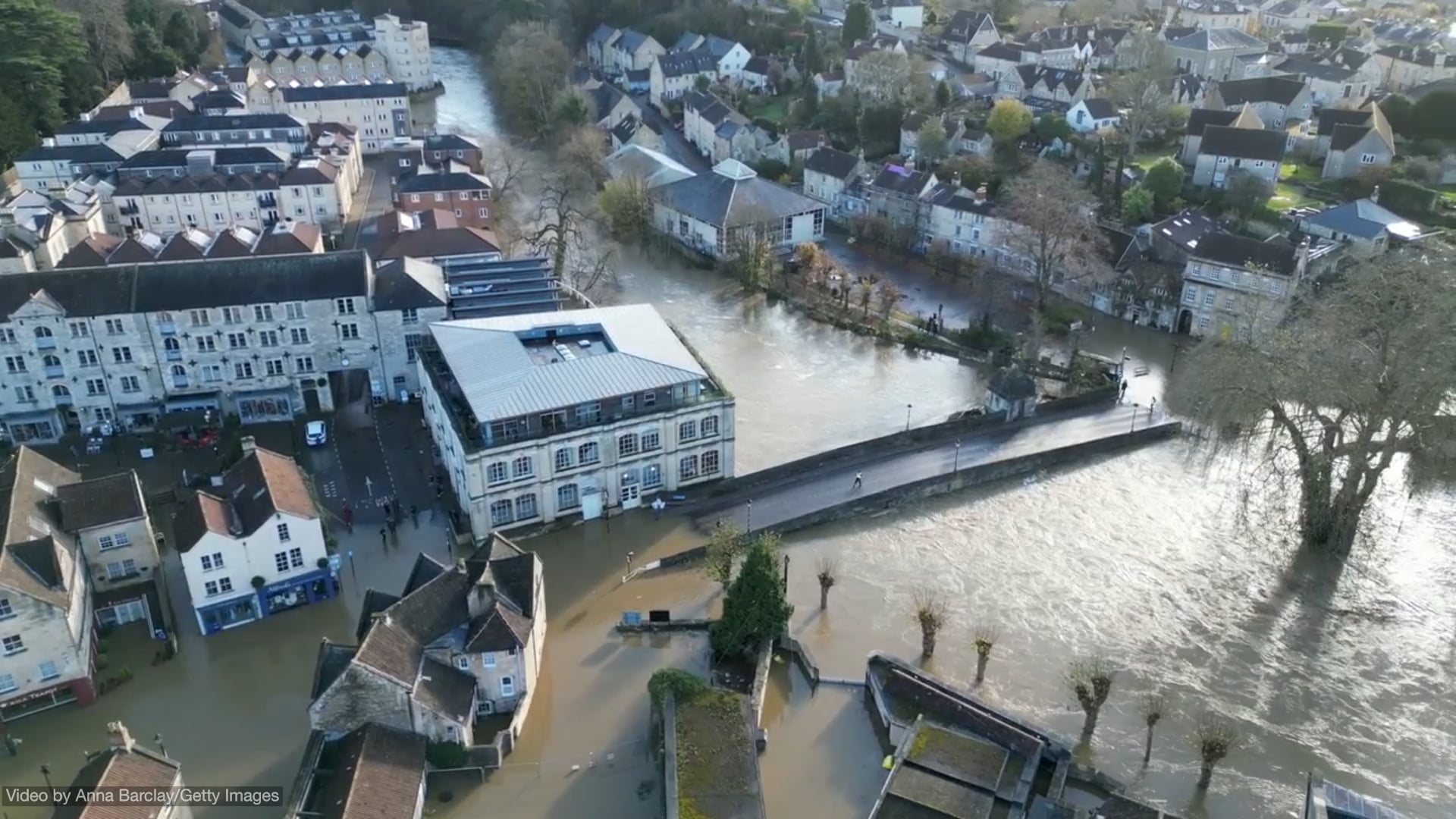Flooded UK: Historic Storm Bert's Damage Captured by Drones