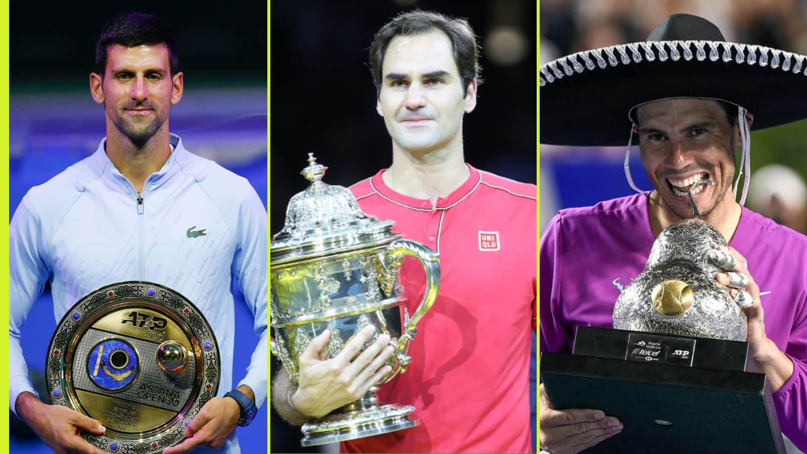 The 5 men who have won the most ATP 500 titles: Roger Federer with 24 ...