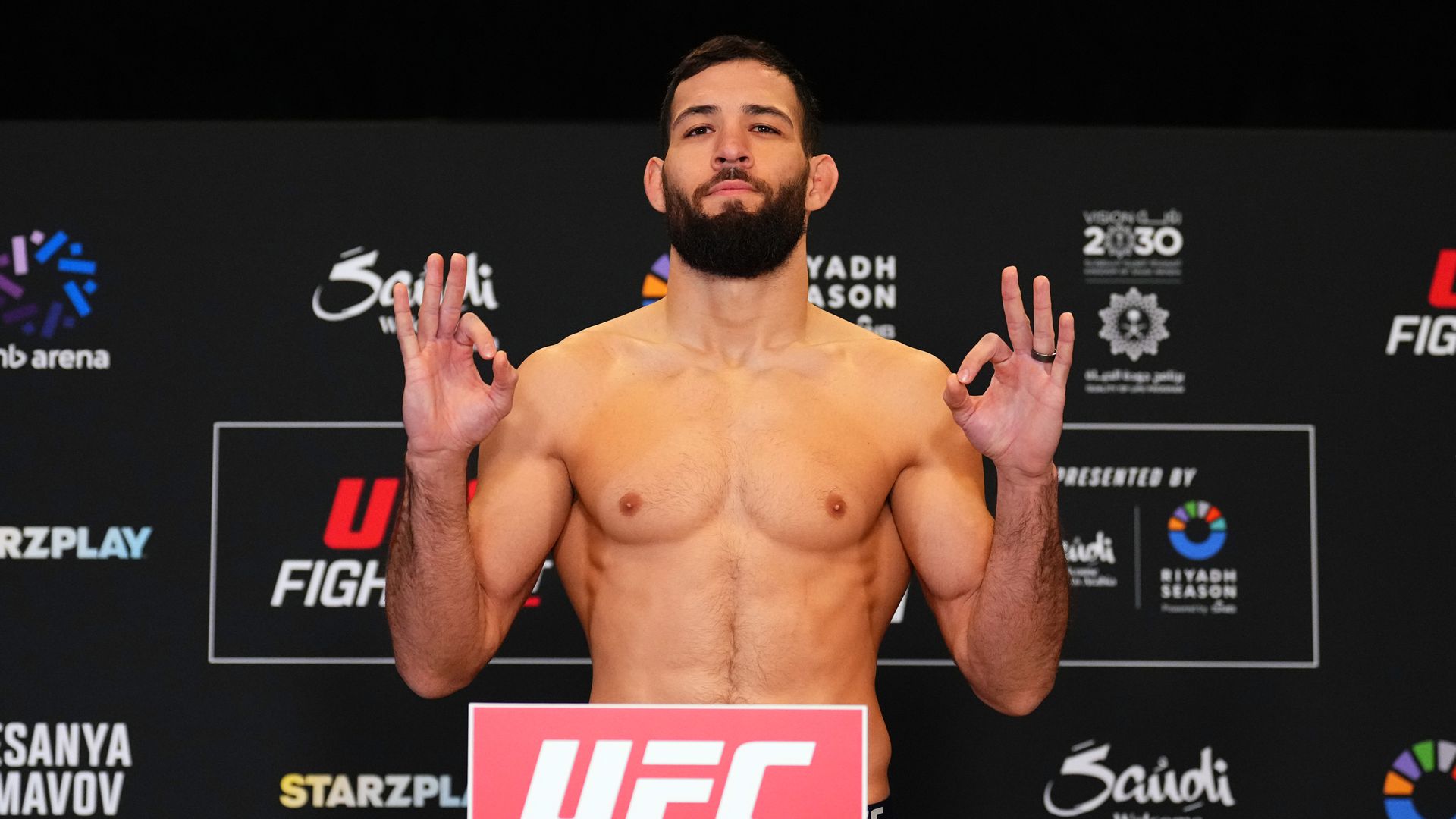 Watch UFC Saudi Arabia Ceremonial Weigh Ins Video