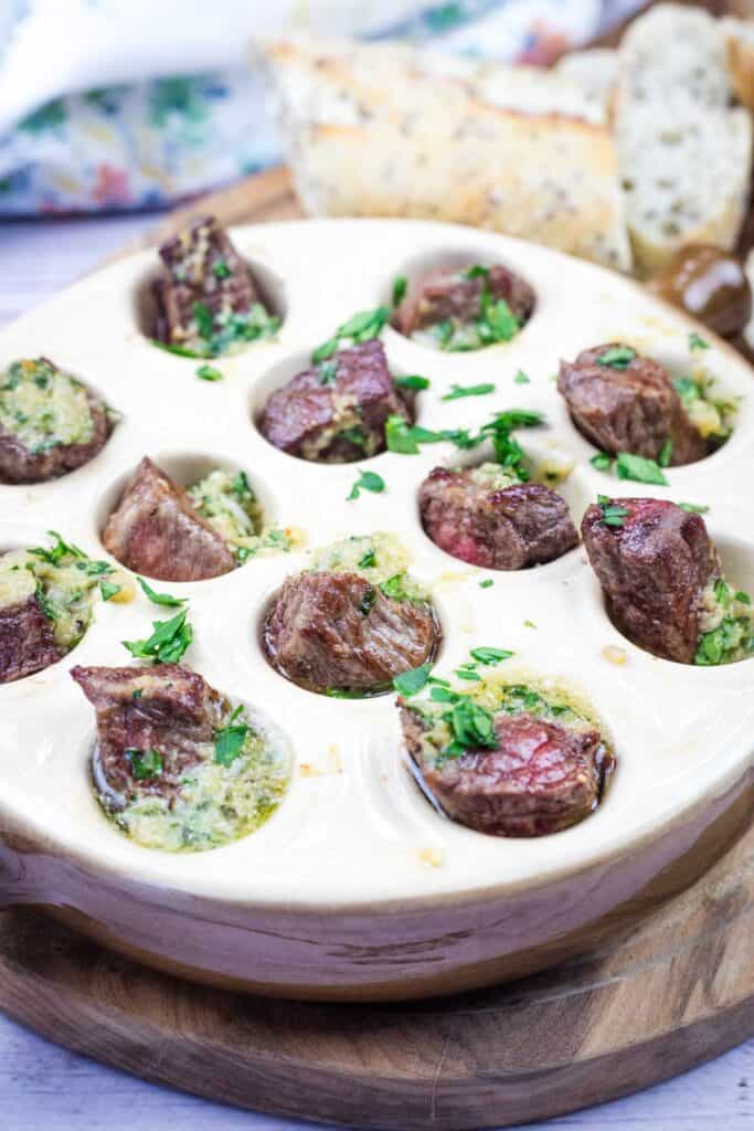 Escargot-Style Garlic Butter Steak Bites
