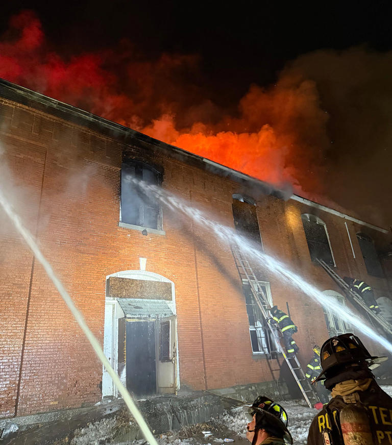 Roof collapses in two-alarm fire at vacant church school in Rochester