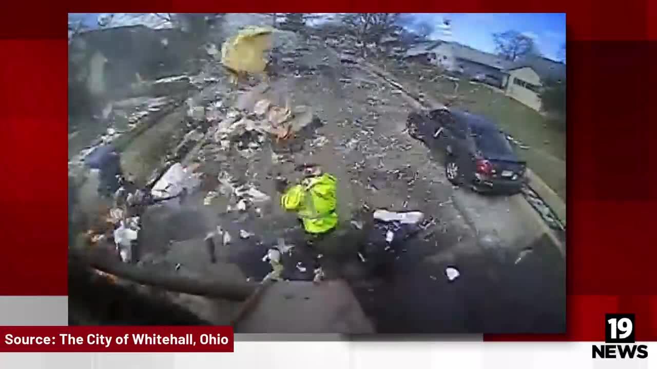 Improperly discarded oxygen tank explodes inside Ohio garbage truck