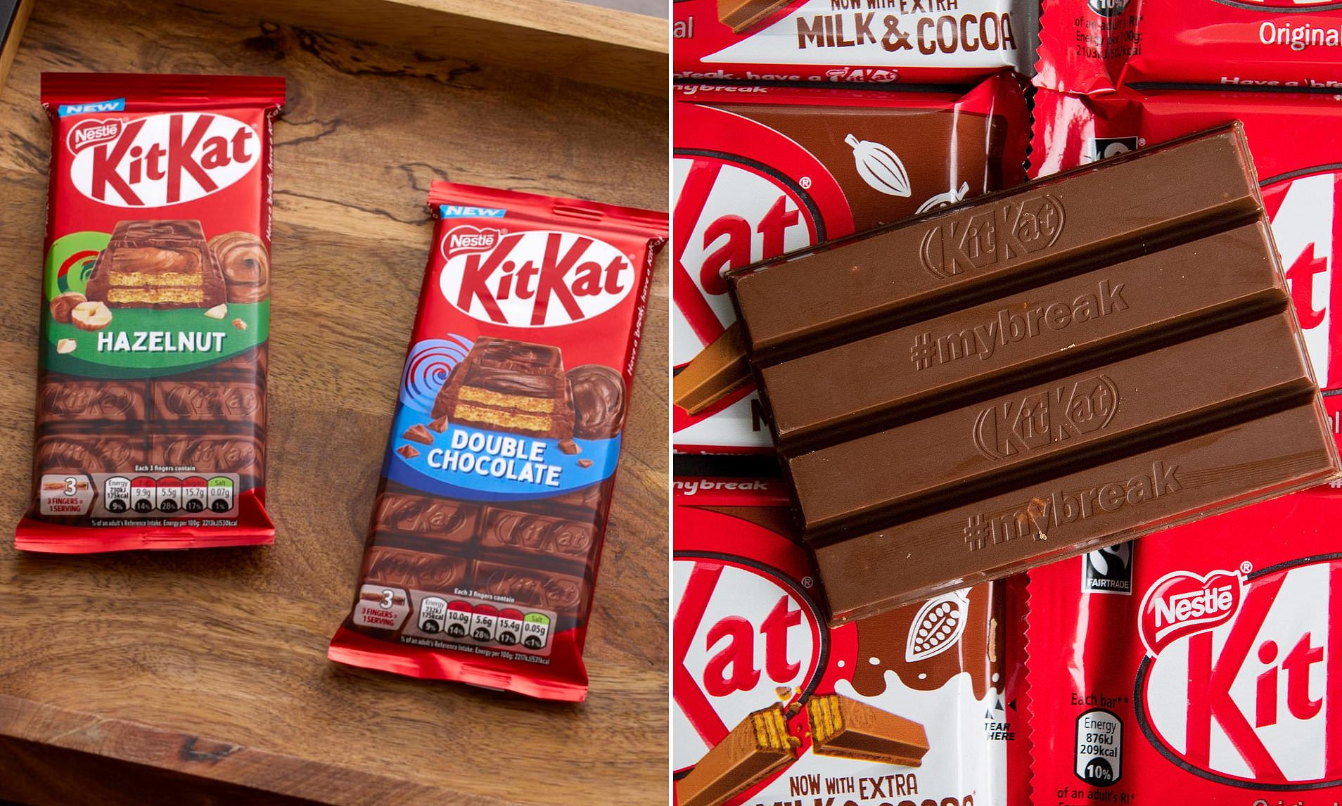 KitKats change shape: Legendary four-finger style is AXED in new line