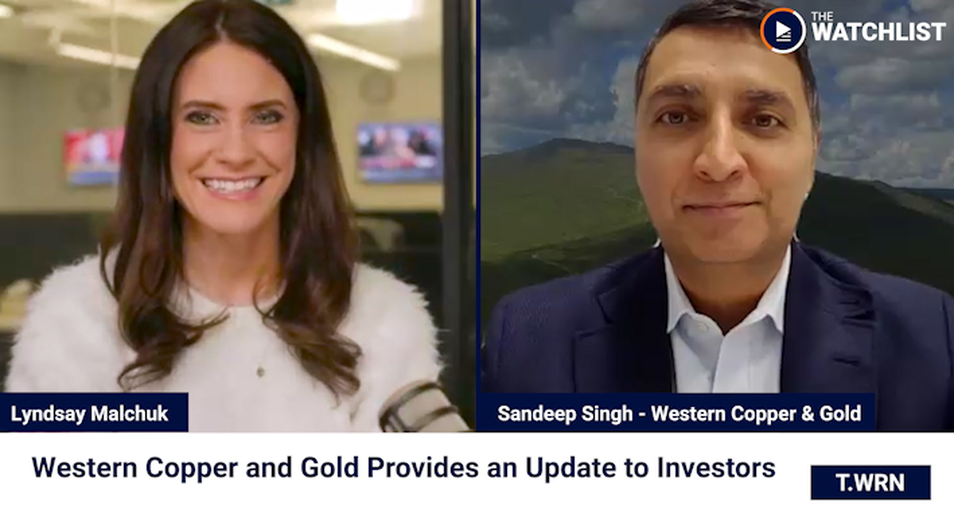 Western Copper & Gold Corp With President & CEO, Sandeep Singh ...