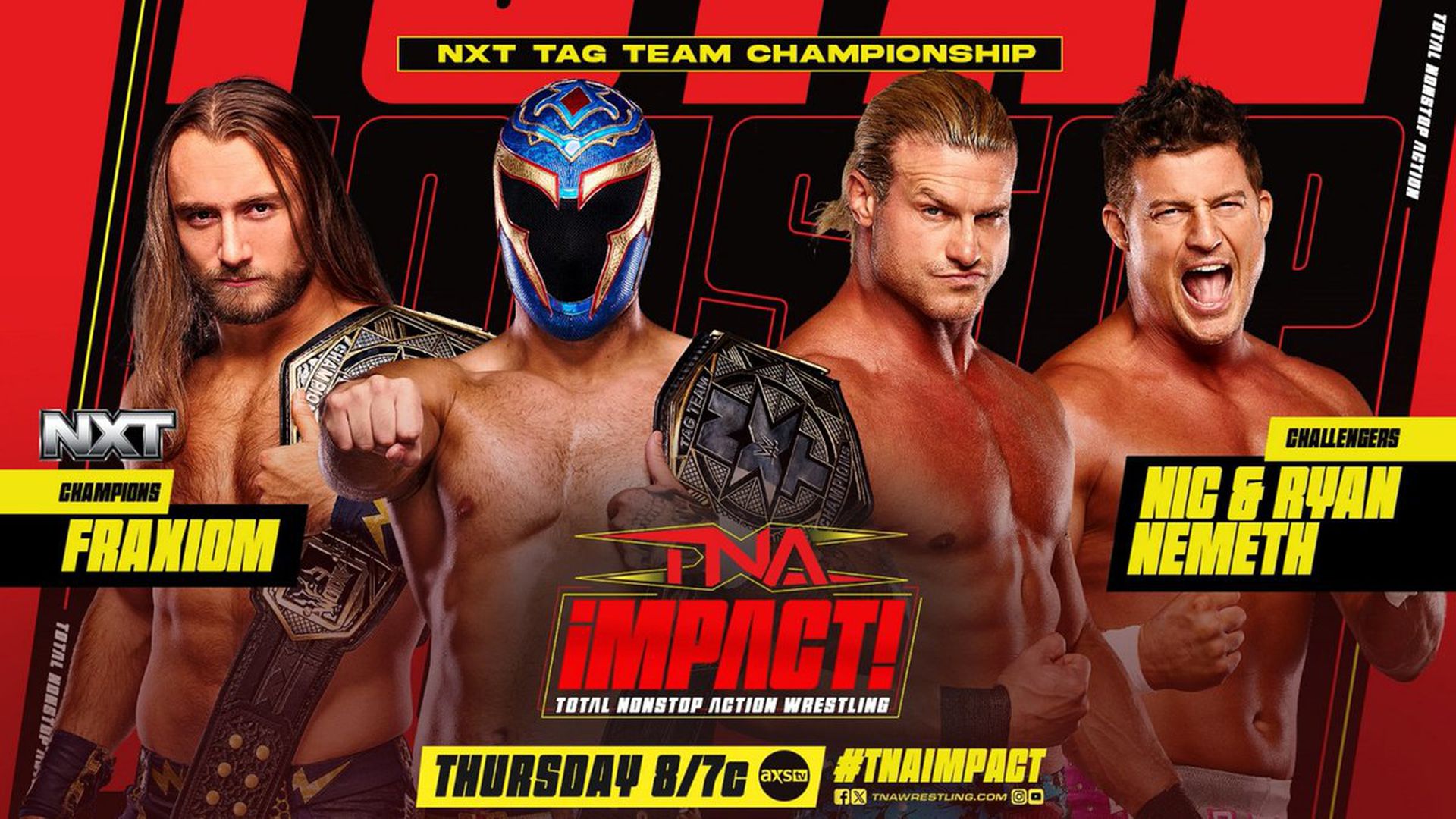 Ex-TNA world champ & his brother to challenge Fraxiom for NXT tag titles