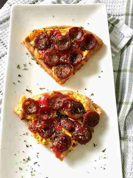 Keto Wonder Bread Chaffle Pizza