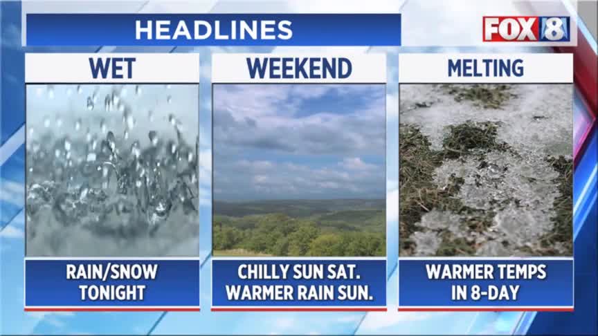 FORECAST: Rain turning to snow tonight -- how much?