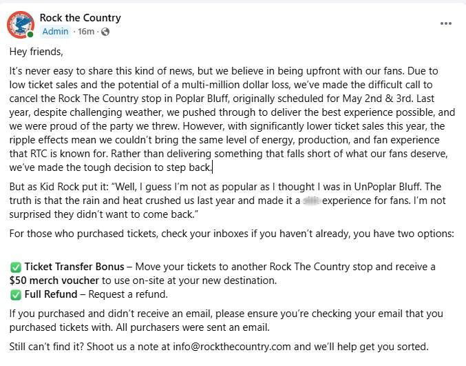 Poplar Bluff chamber of commerce president responds after ‘Rock the ...