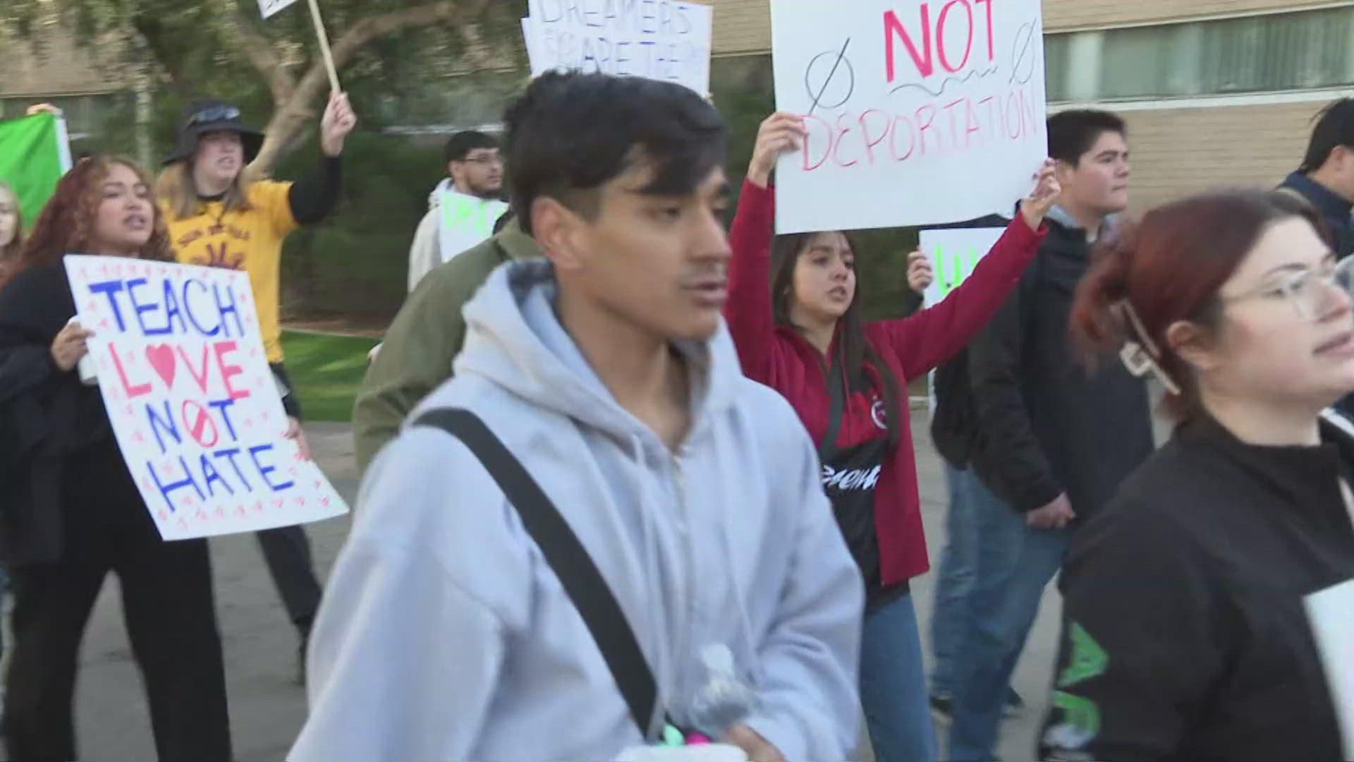 ASU students rally against College Student Republicans