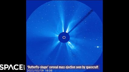 'Butterfly-Shape' Coronal Mass Ejection Captured