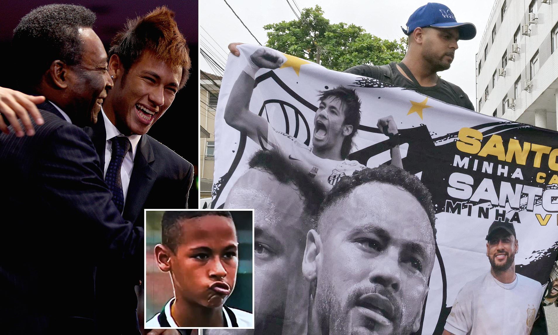 Neymar's Santos return is confirmed with emotional video - dedicated to Pele - after his £130m ...