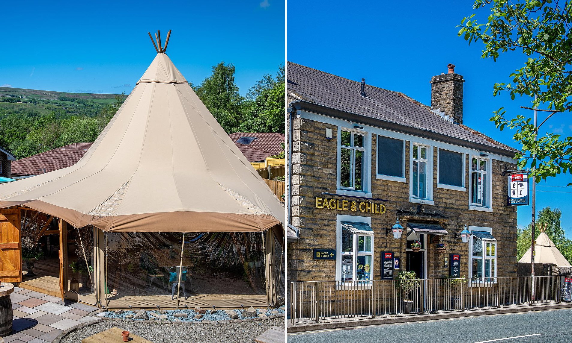 Council orders 'noisy' pub to tear down 32ft unauthorised tepee