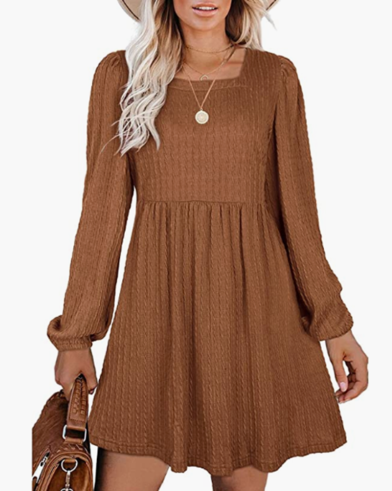 Rustic and Brown Mini Dresses from Amazon You Can Wear This Season