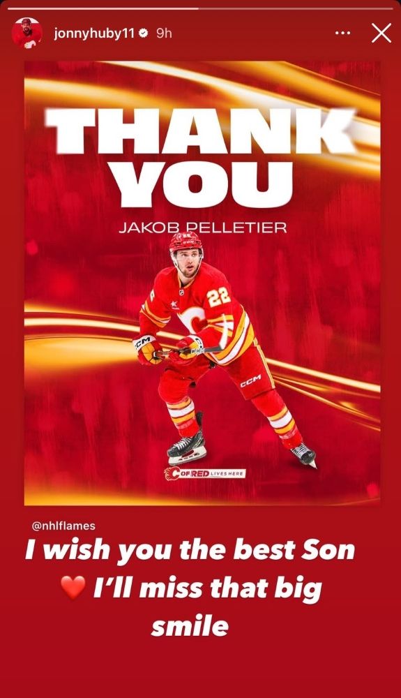 Flames star Jonathan Huberdeau reacts to Jakob Pelletier’s departure ...
