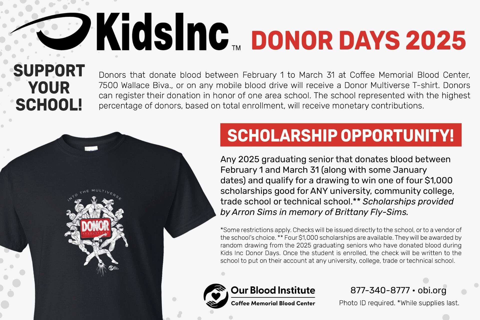 Coffee Memorial Blood Center kicks off annual Kids Inc Donor Days ...