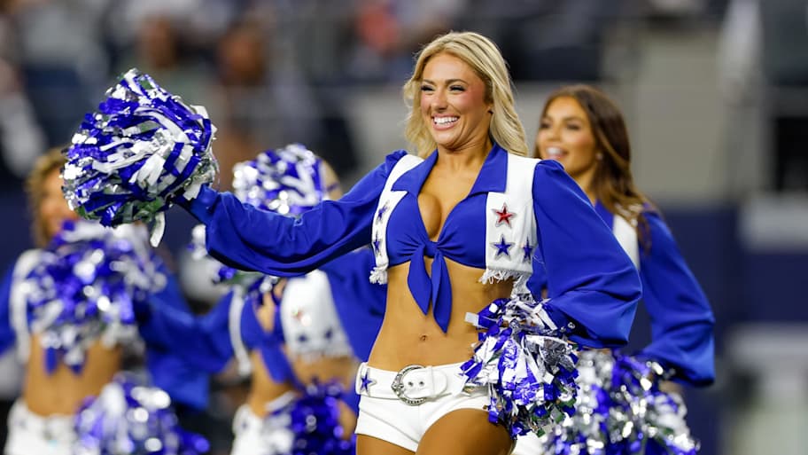 Dallas Cowboys Cheerleaders Megan McElaney slays beside NFL All-Star ...