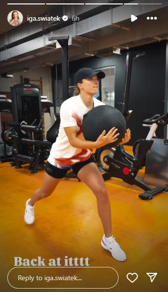 Iga Swiatek shares first look of her training session post-Australian Open 2025 loss