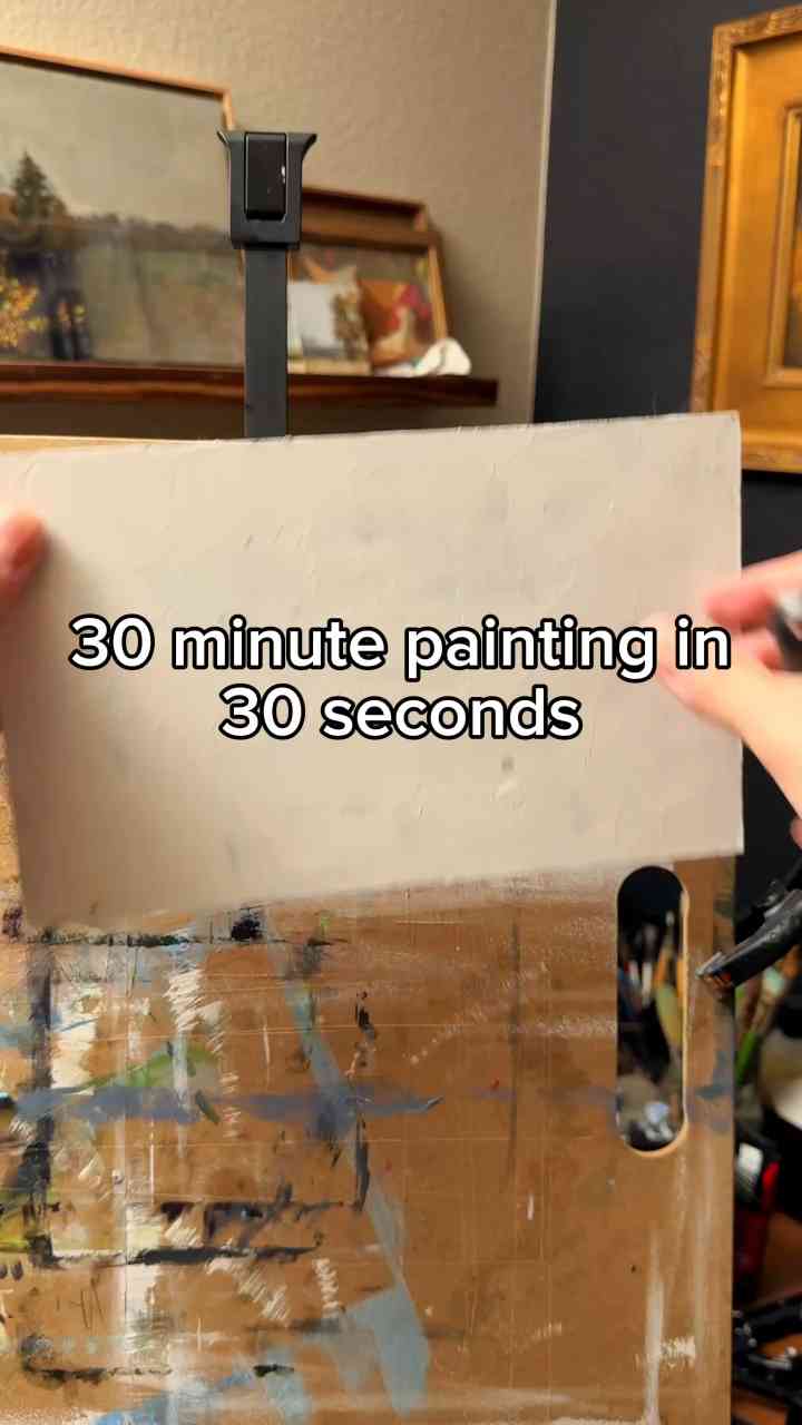 Watch a 30-Minute Landscape Painting in Just 30 Seconds