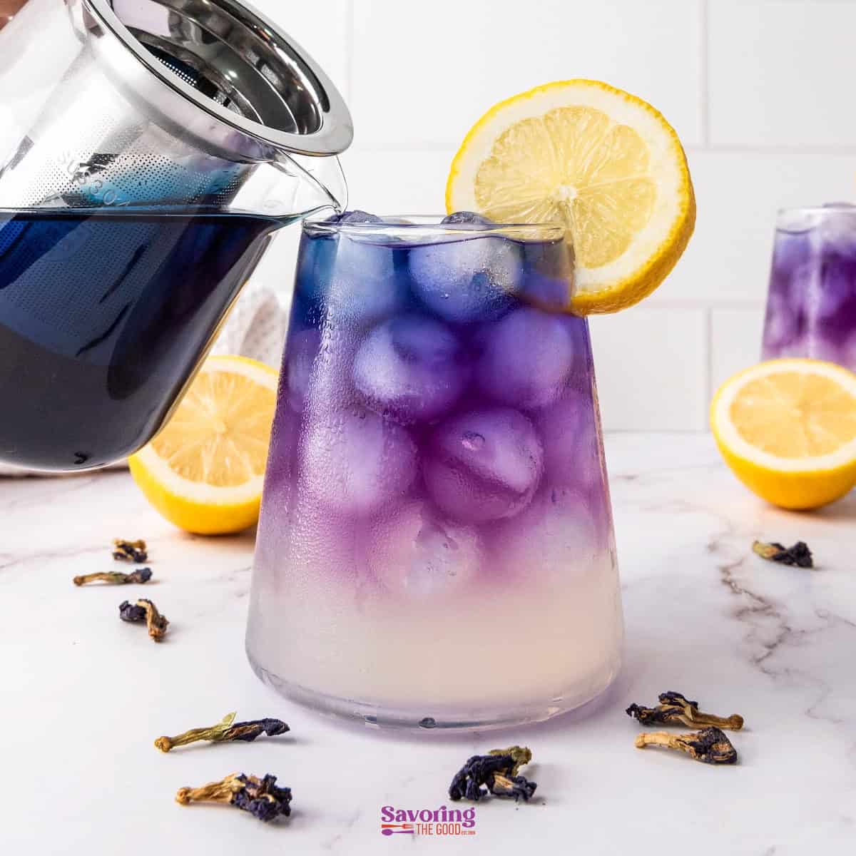 Butterfly Pea Flower Lemonade