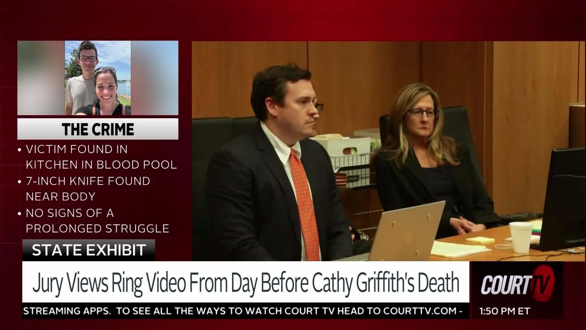 Jury Views Ring Video From the Day Before Cathy Griffith’s Death