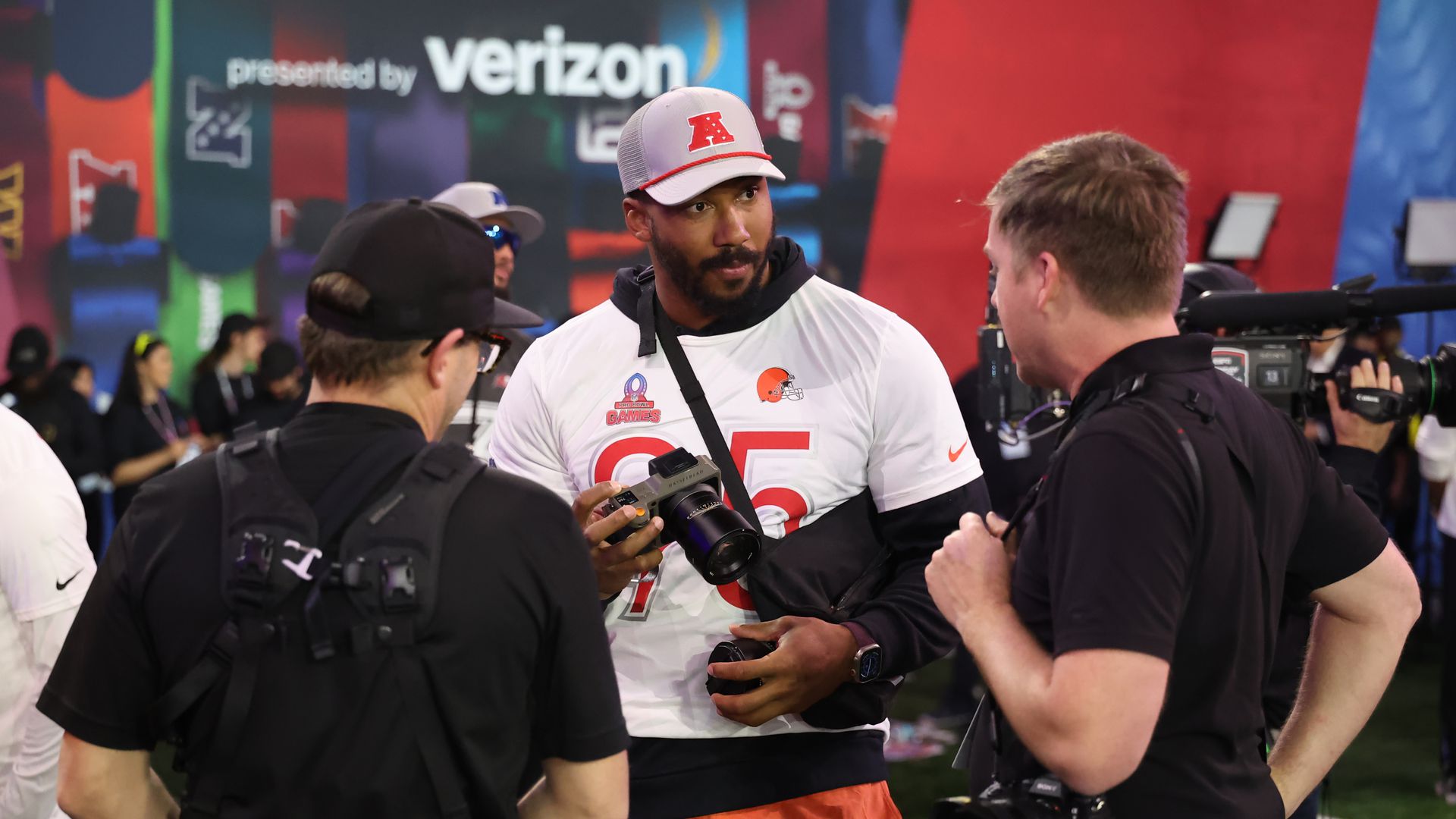 Myles Garrett, Jerry Jeudy, Joel Bitonio, and Denzel Ward show off at ...