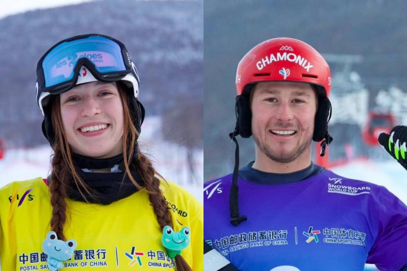 Snowboardcross : Léa Casta et Merlin Surget sur le podium de la Coupe ...