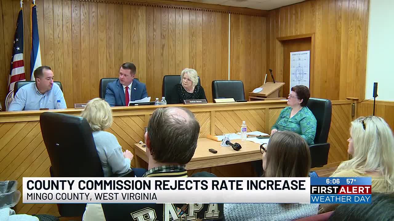Mingo County Commission unanimously rejects water rate increase