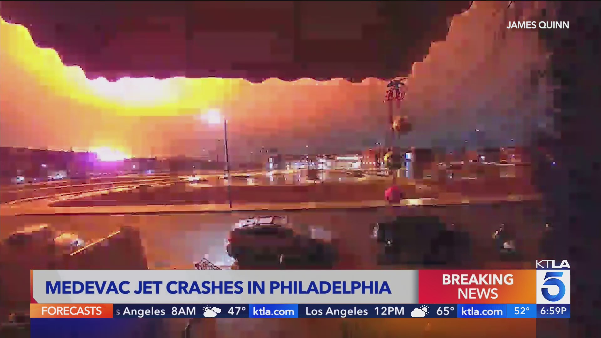 Plane crashes in Philadelphia, setting homes ablaze and causing an ...