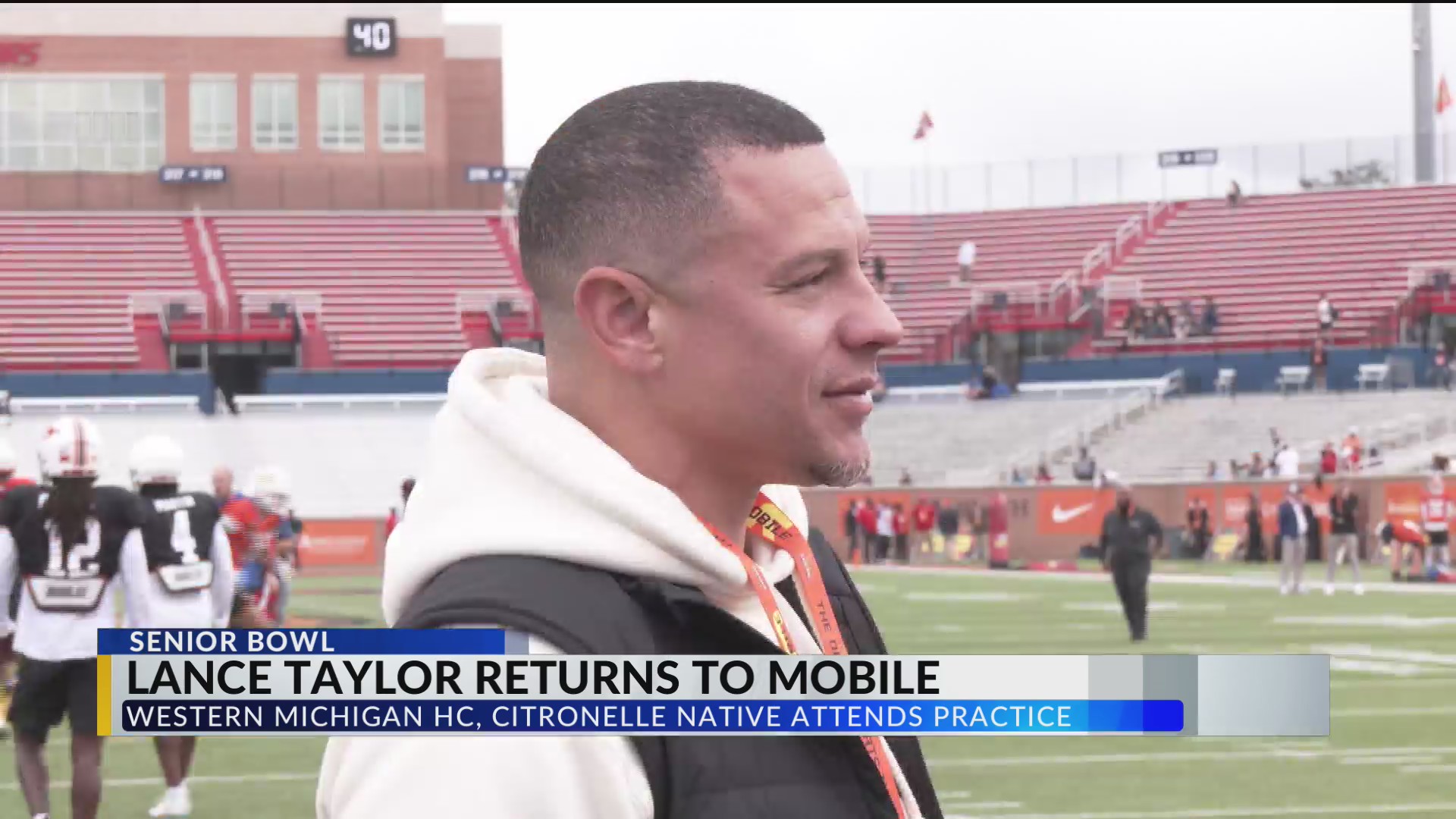 Western Michigan head coach Lance Taylor returns home for Senior Bowl