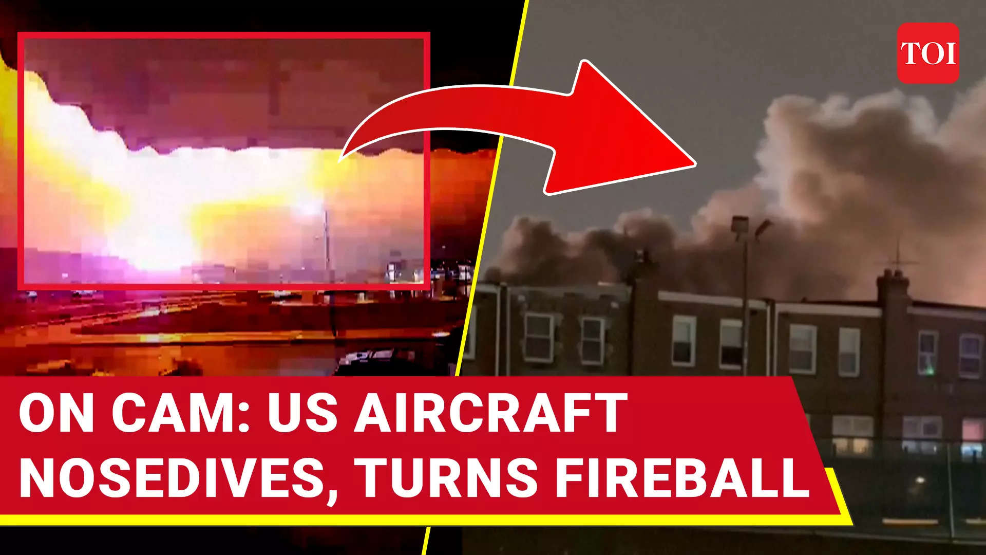 U.S. Medical Transport Jet Turns Fireball Mid-air, Sparks Explosions In ...